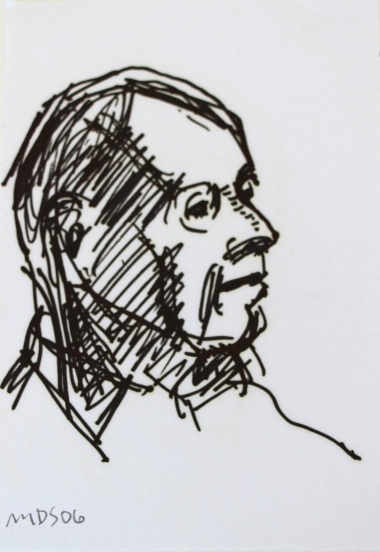 Artwork 'Portrait of Nigel Brown' - The Diversion Gallery